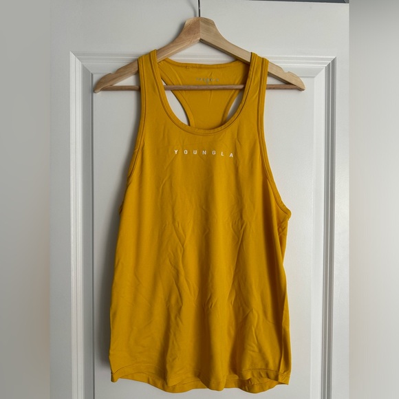 YoungLA | Shirts | Youngla Flex Fit Yellow Tank Top | Poshmark